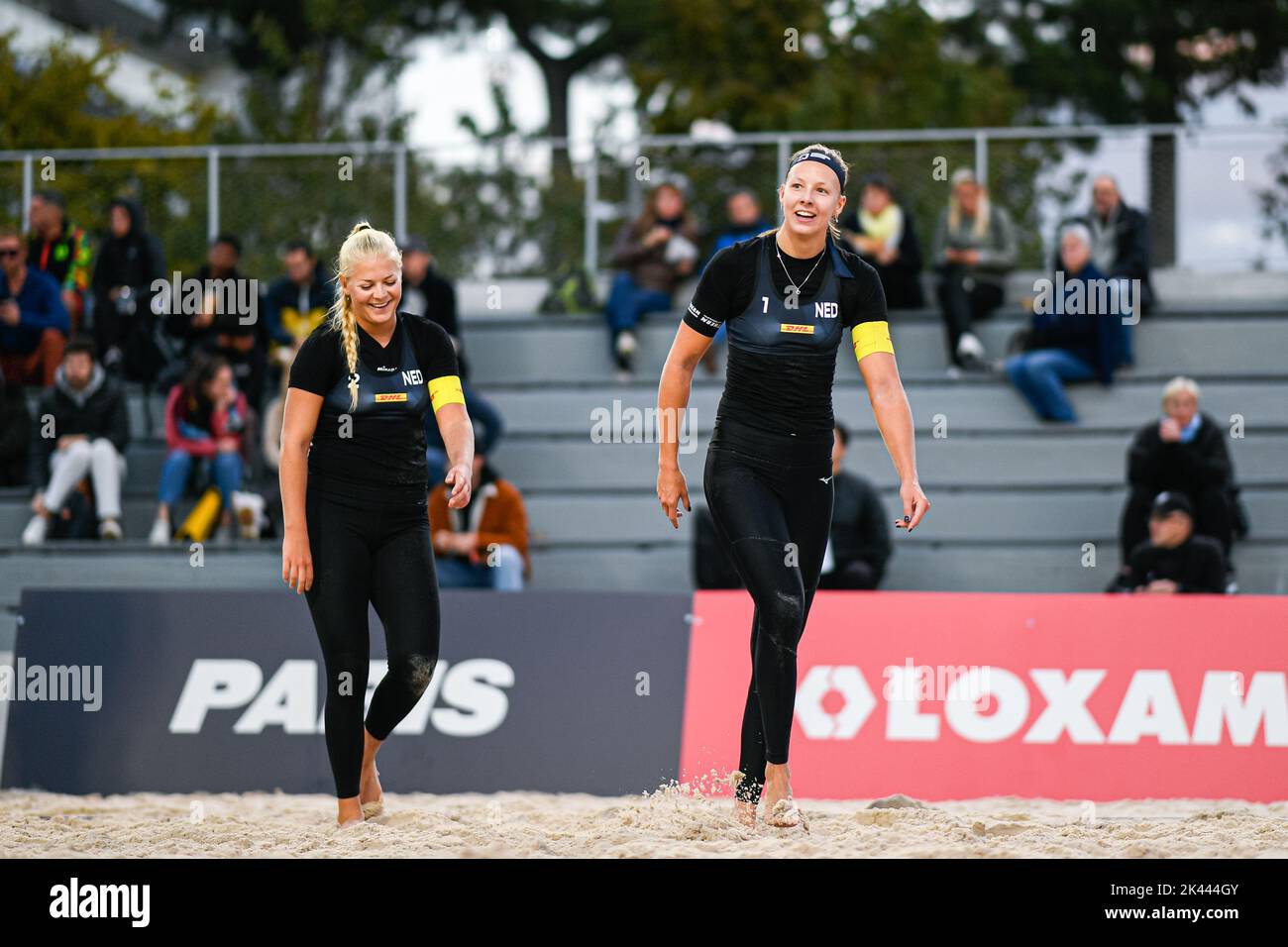Paris, France on September 29, 2022. Katja Stam and Raisa Schoon of the ...