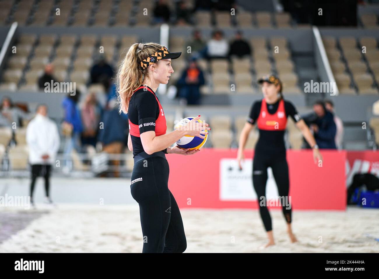 Paris, France on September 29, 2022. Tanja Huberli and Nina Brunner of ...