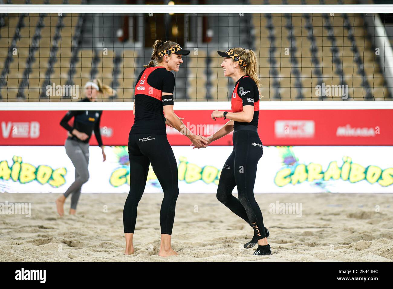 Paris, France on September 29, 2022. Tanja Huberli and Nina Brunner of ...