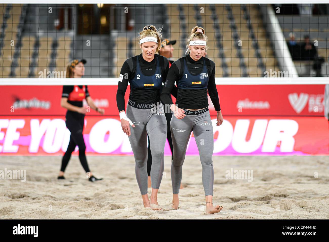 Paris, France on September 29, 2022. Alexia Richard and Lezana Placette ...