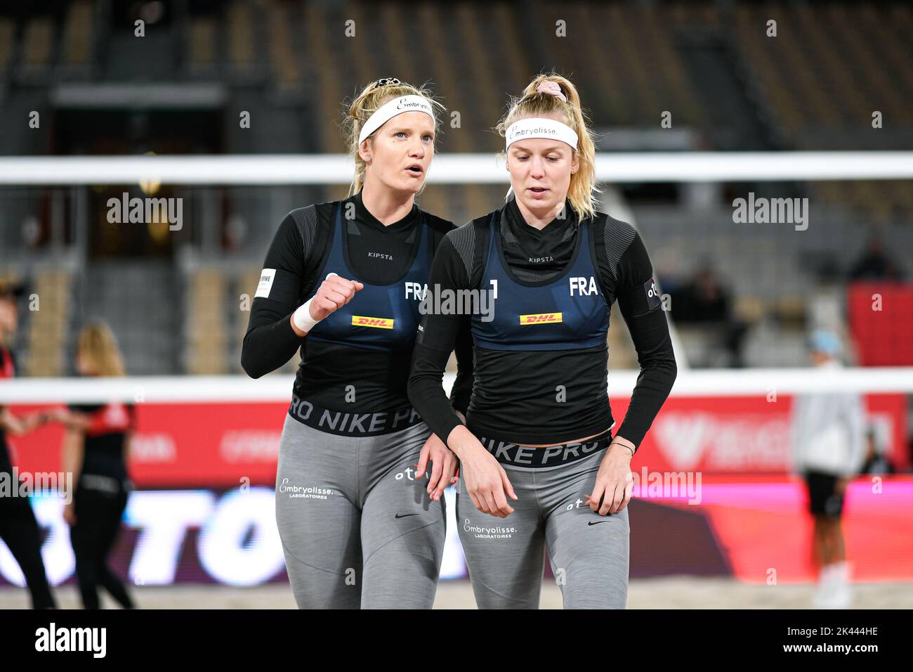 Paris, France on September 29, 2022. Alexia Richard and Lezana Placette ...