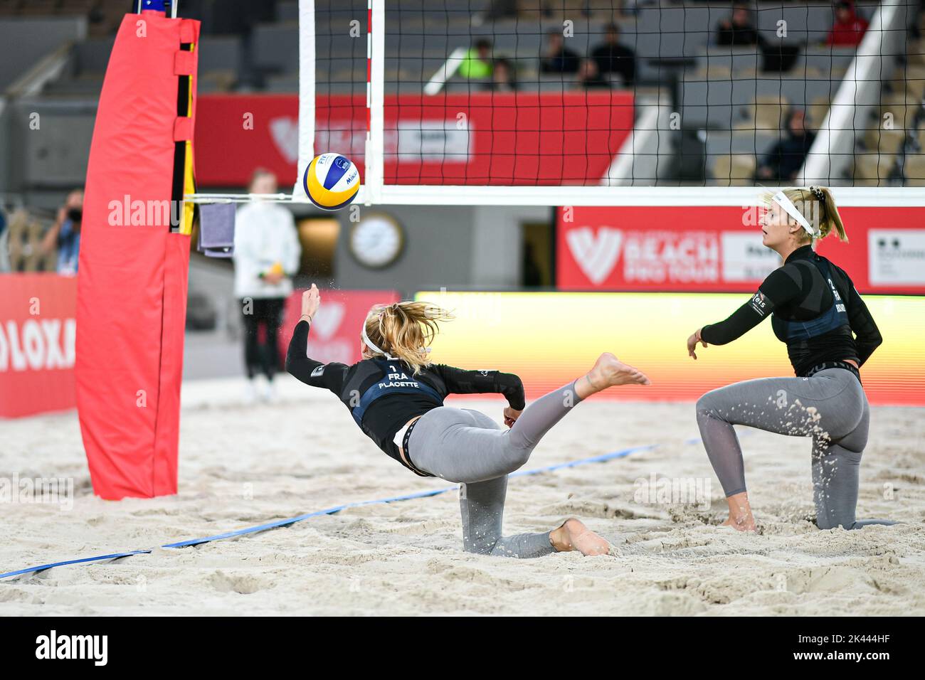 Paris, France on September 29, 2022. Alexia Richard and Lezana Placette ...