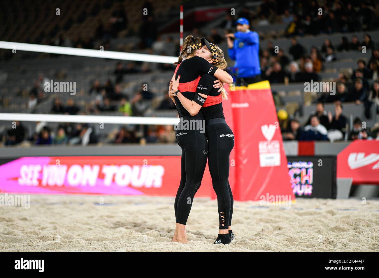 Paris, France on September 29, 2022. Tanja Huberli and Nina Brunner of ...