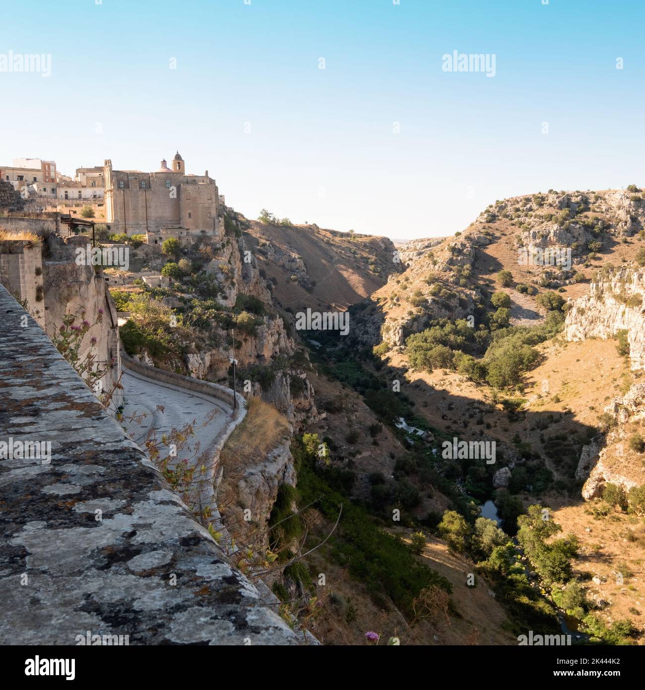 Italy, Basilicata, Matera, Medieval town next to canyon Stock Photo - Alamy