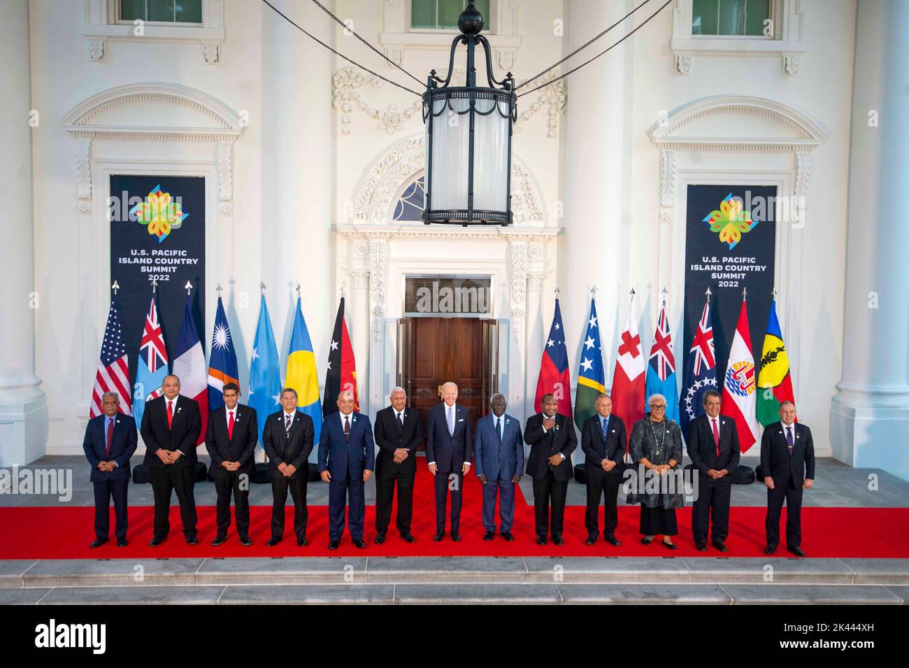From left to right: President of New Caledonia Louis Mapou, Prime ...