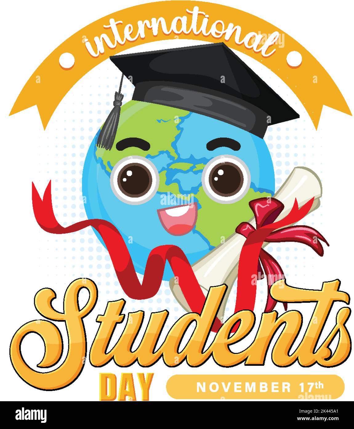 International Students Day Banner Design illustration Stock Vector ...