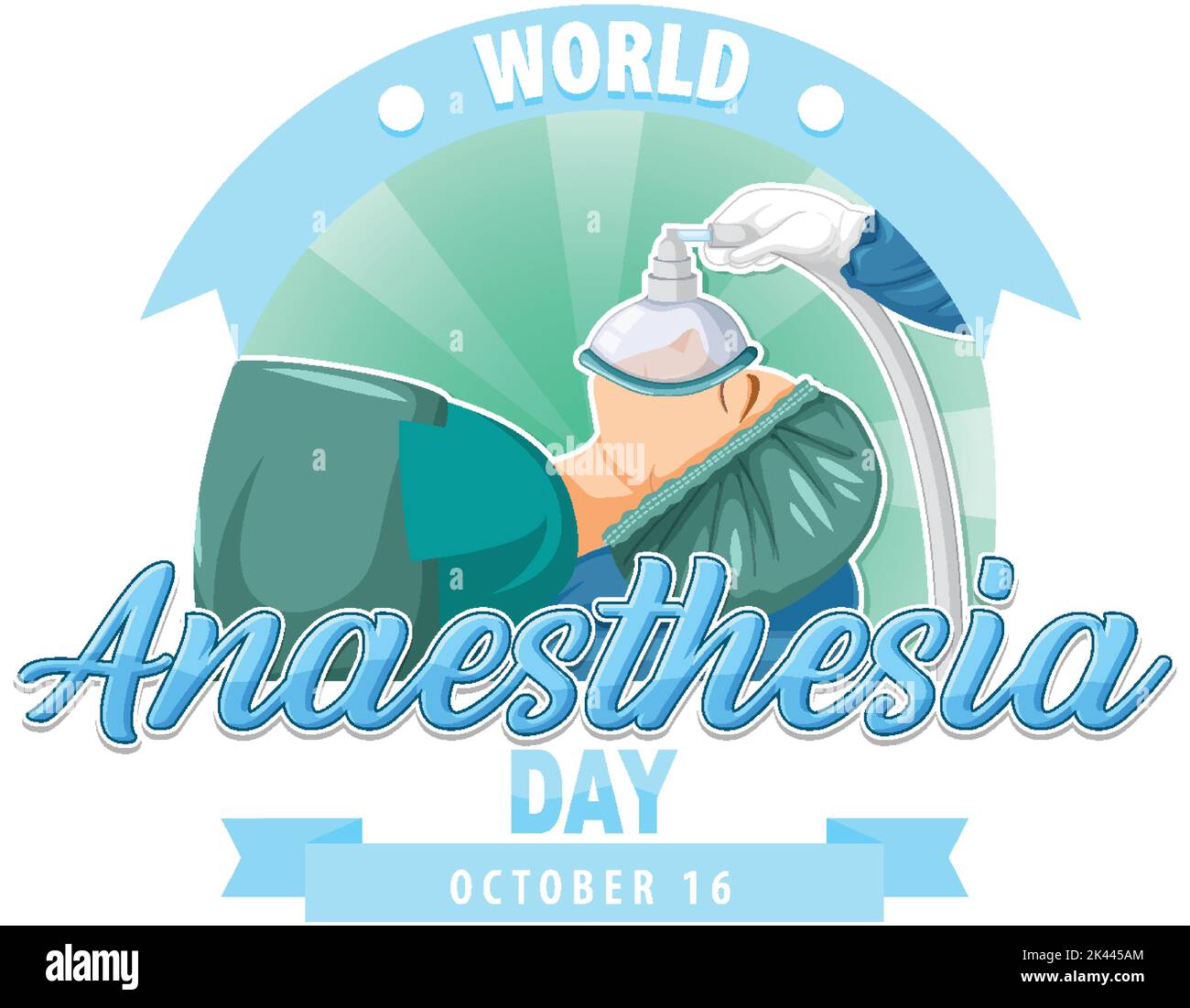 World Anaesthesia Day Logo Design illustration Stock Vector Image & Art ...