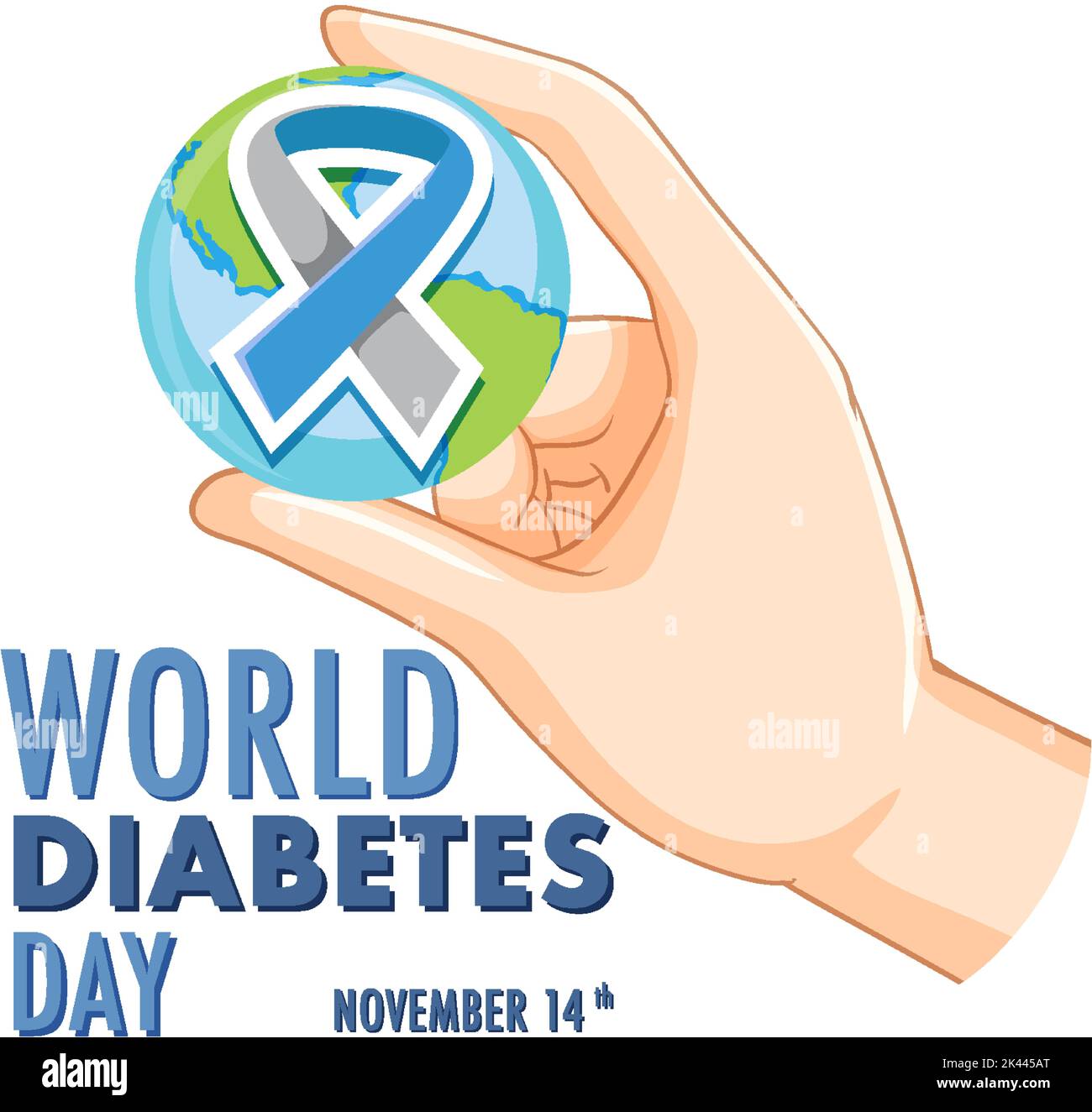 World Diabetes Day Logo Design illustration Stock Vector Image & Art ...