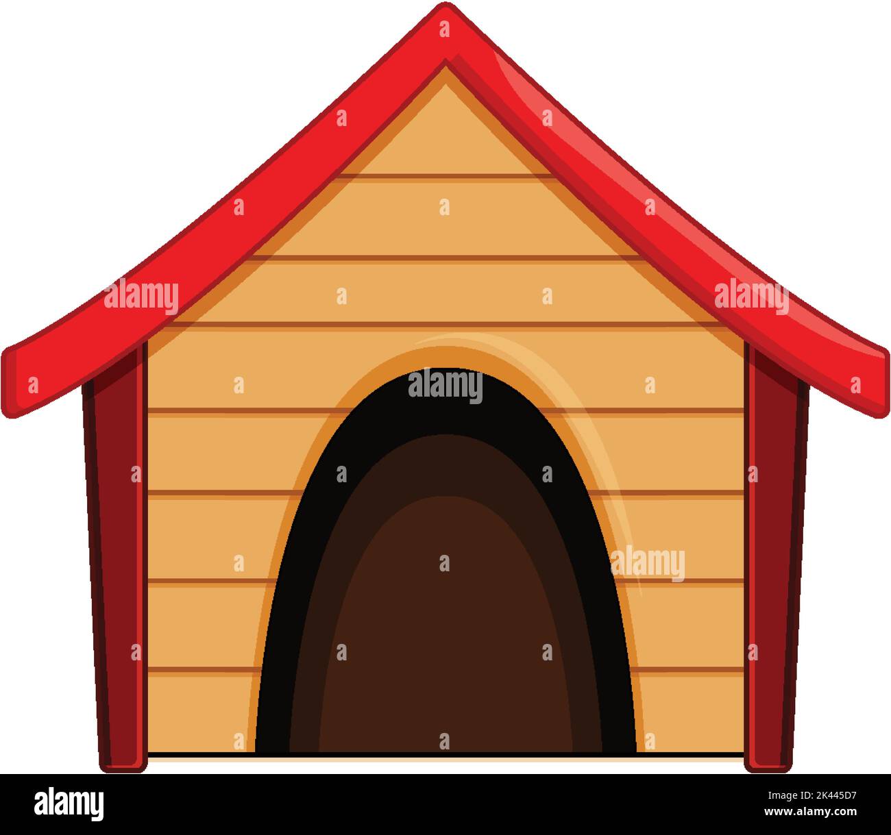 Doghouse in cartoon style illustration Stock Vector Image & Art - Alamy