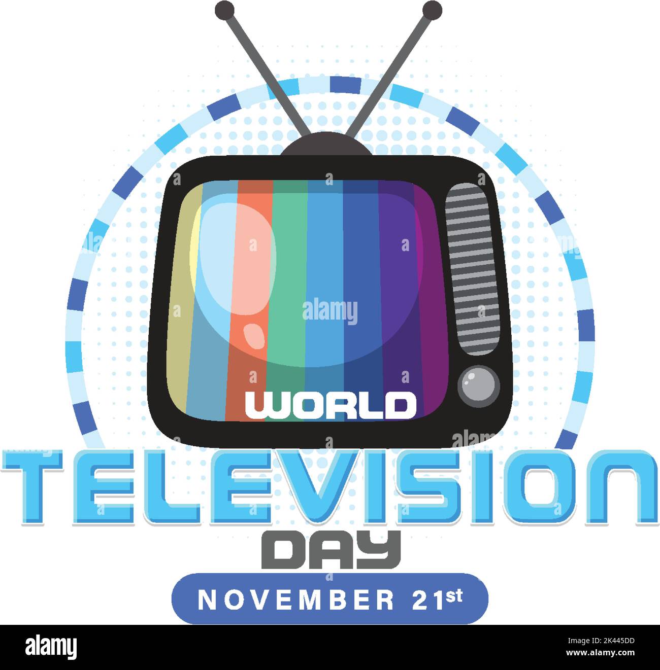 World television day poster design illustration Stock Vector Image ...