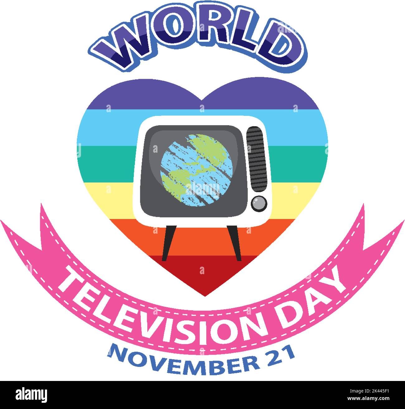World Television Day Logo Design illustration Stock Vector Image & Art ...
