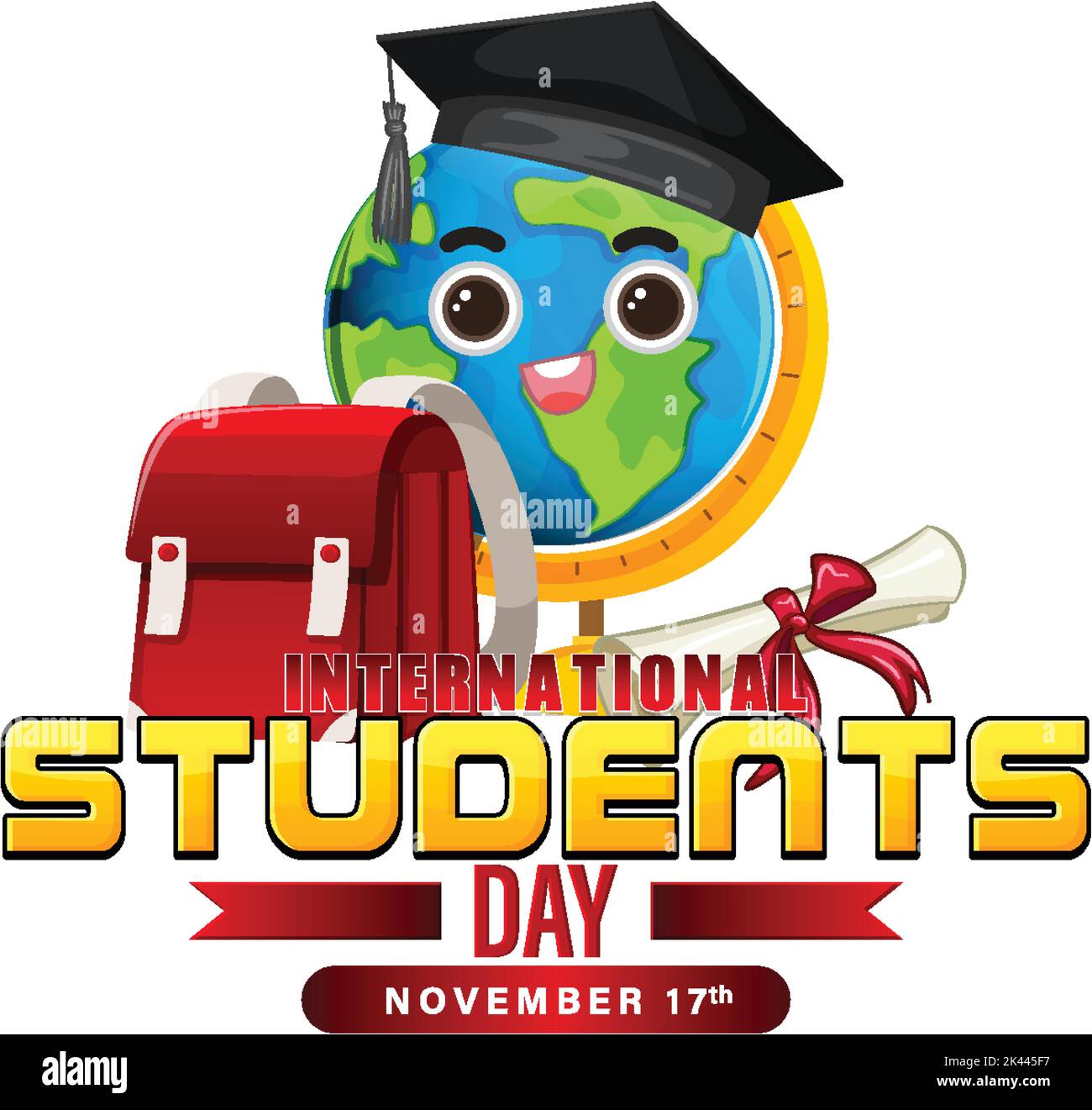 International Students Day Banner Design illustration Stock Vector ...