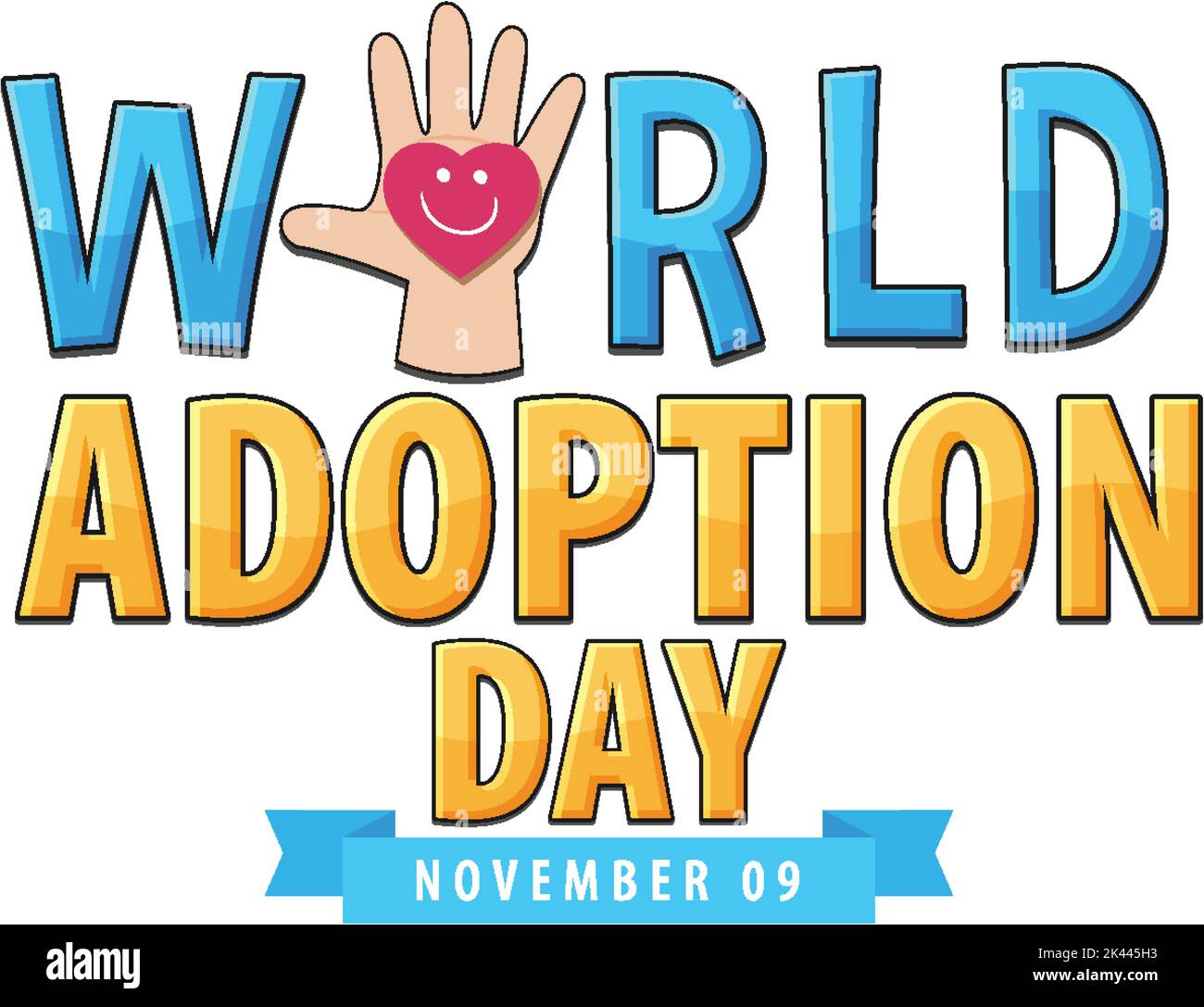 World Adoption Day Poster Design illustration Stock Vector Image & Art ...