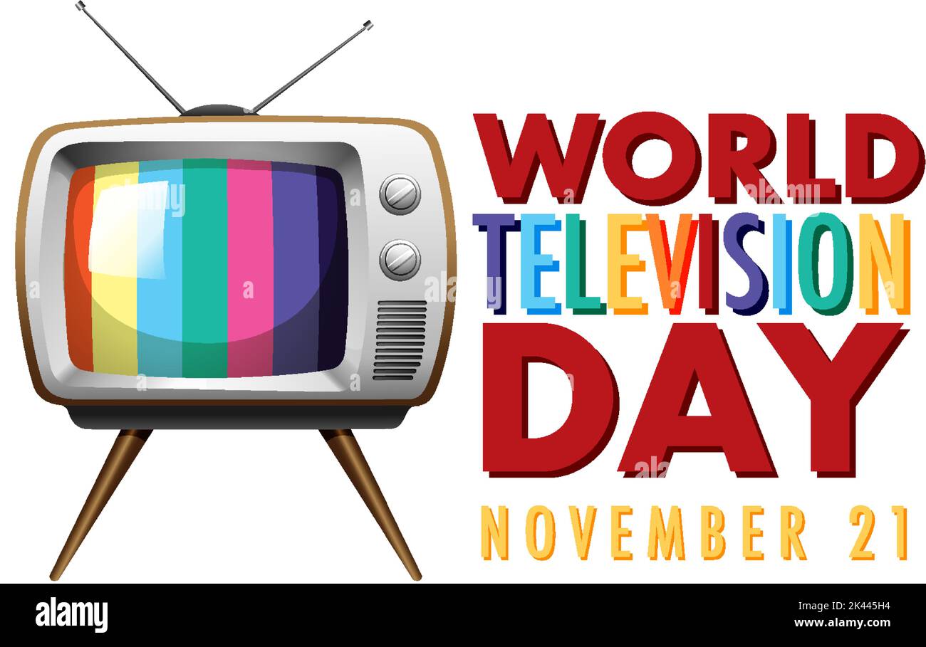 World Television Day Logo Design illustration Stock Vector Image & Art ...