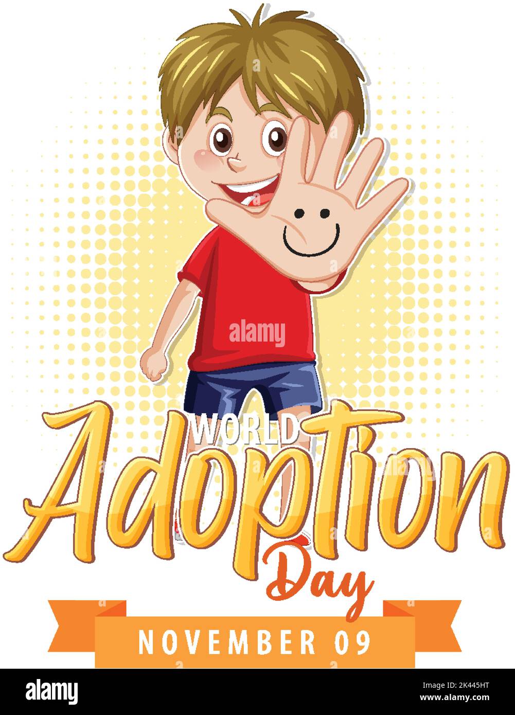 World Adoption Day Poster Design illustration Stock Vector Image & Art ...