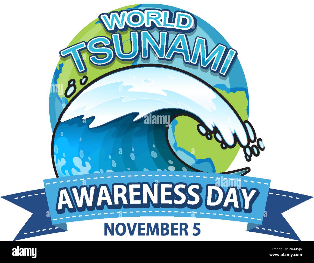 World Tsunami Awareness Day illustration Stock Vector Image & Art - Alamy