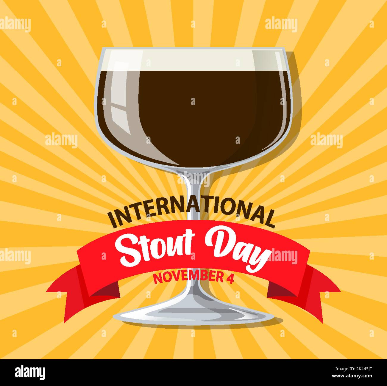International Stout Day Poster Design illustration Stock Vector Image ...