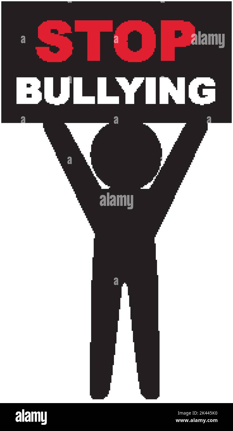 Stop bullying symbol icon hi-res stock photography and images - Alamy
