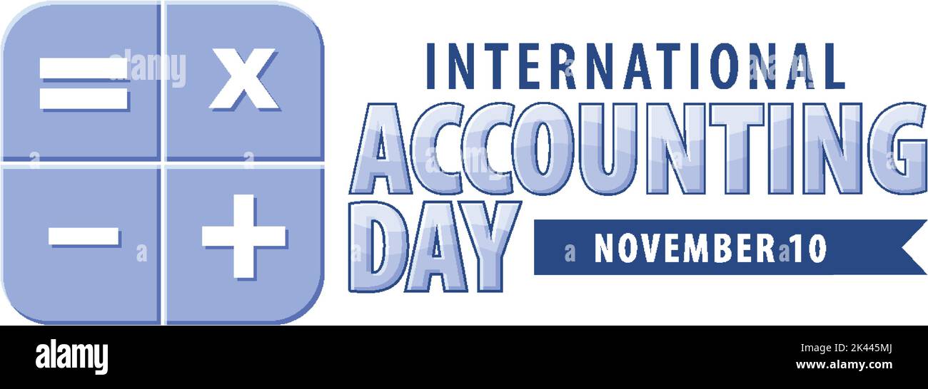 International Accounting Day Logo Design illustration Stock Vector ...