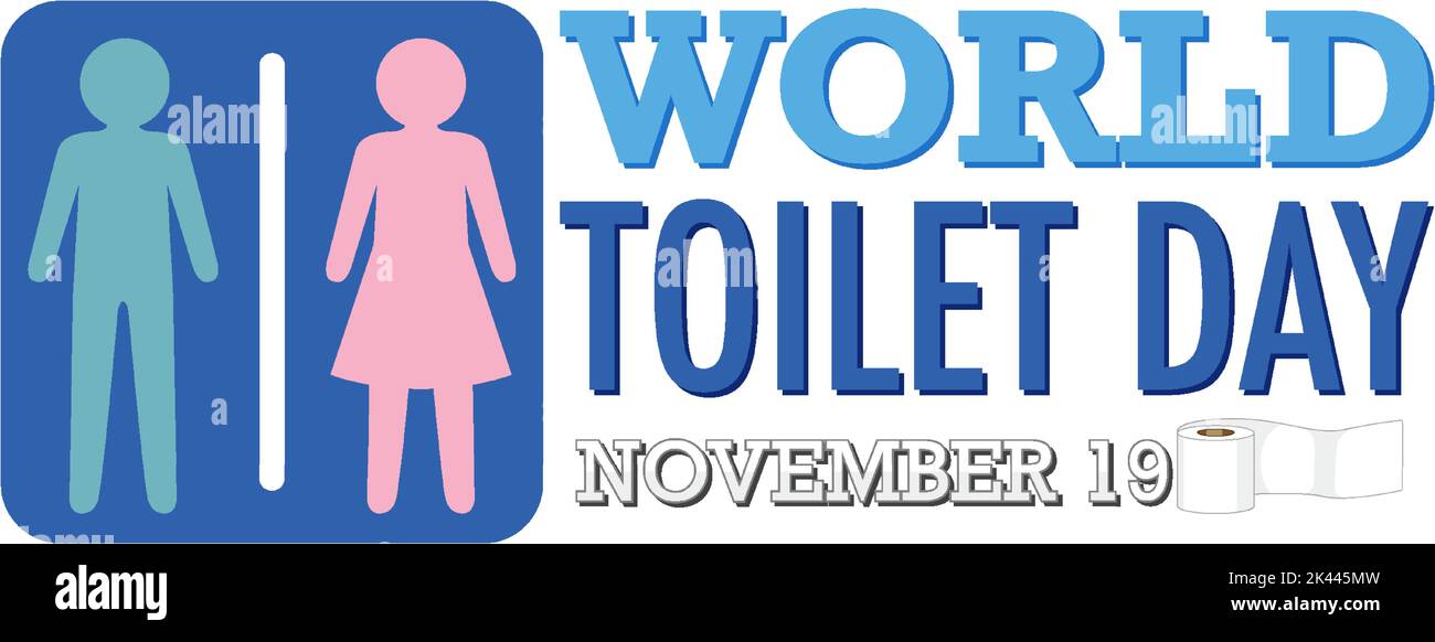 World toilet day text design illustration Stock Vector Image & Art - Alamy