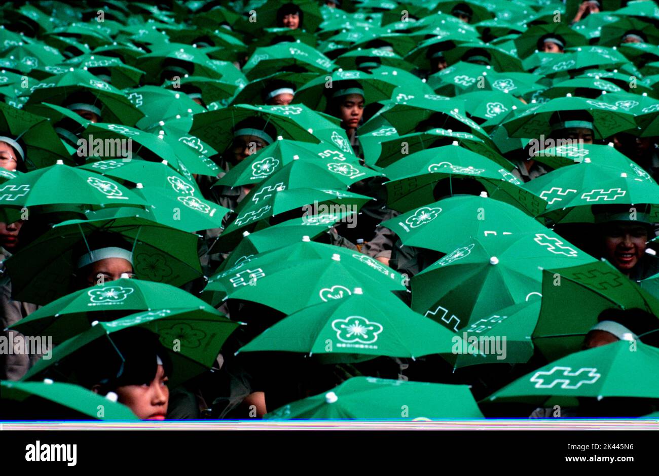 Girl Scouts amassed for 10-10 celebration in Taipei, Taiwan Stock Photo ...