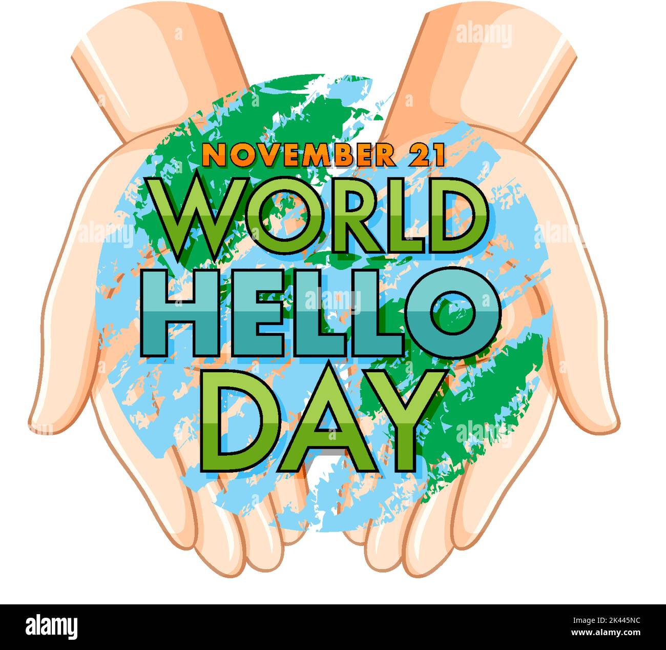 World hello day banner design illustration Stock Vector Image & Art - Alamy