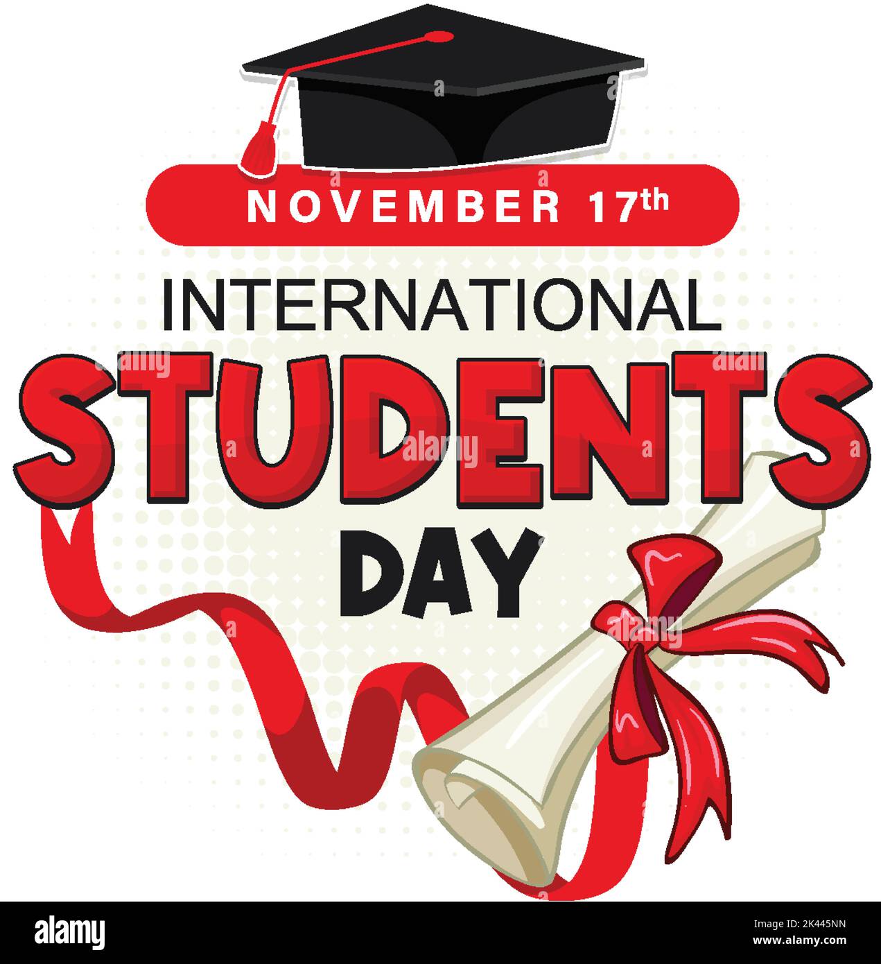 International Students Day Banner Design illustration Stock Vector ...