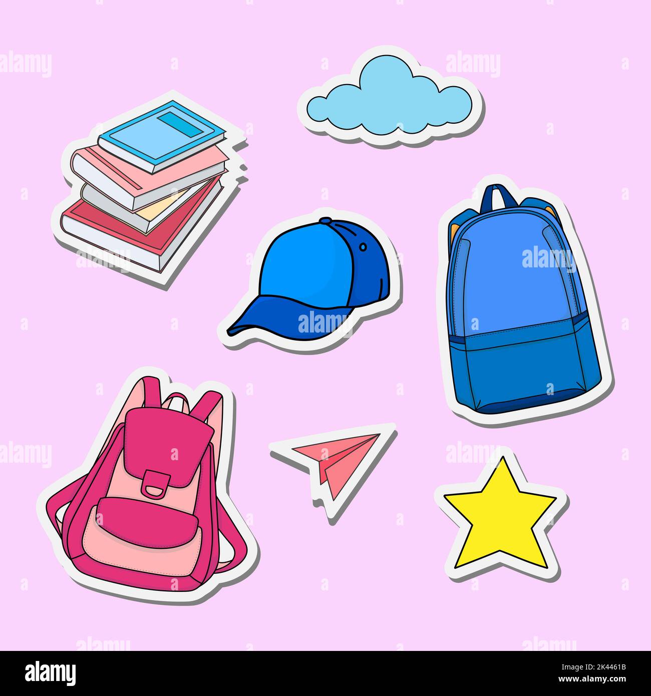 Boy cartoon back school design hi-res stock photography and images - Alamy