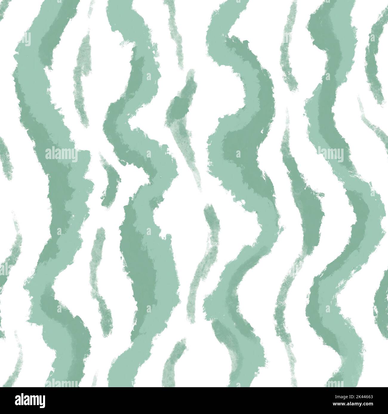 Seamless hand drawn green mint abstract geometric pastel pattern. Mid ...