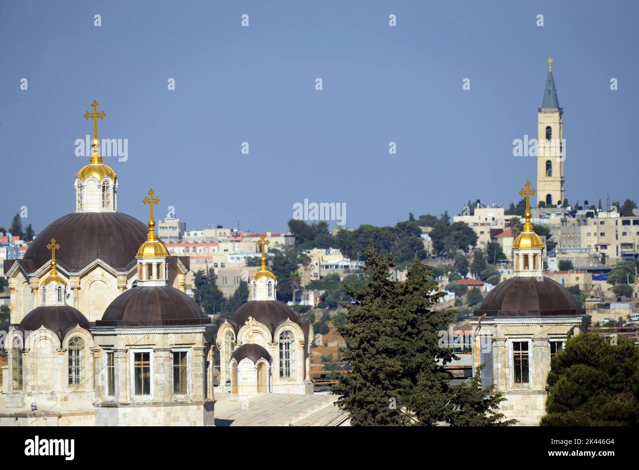 A view of the Russian Orthodox Cathedral of the holy trinity in the ...
