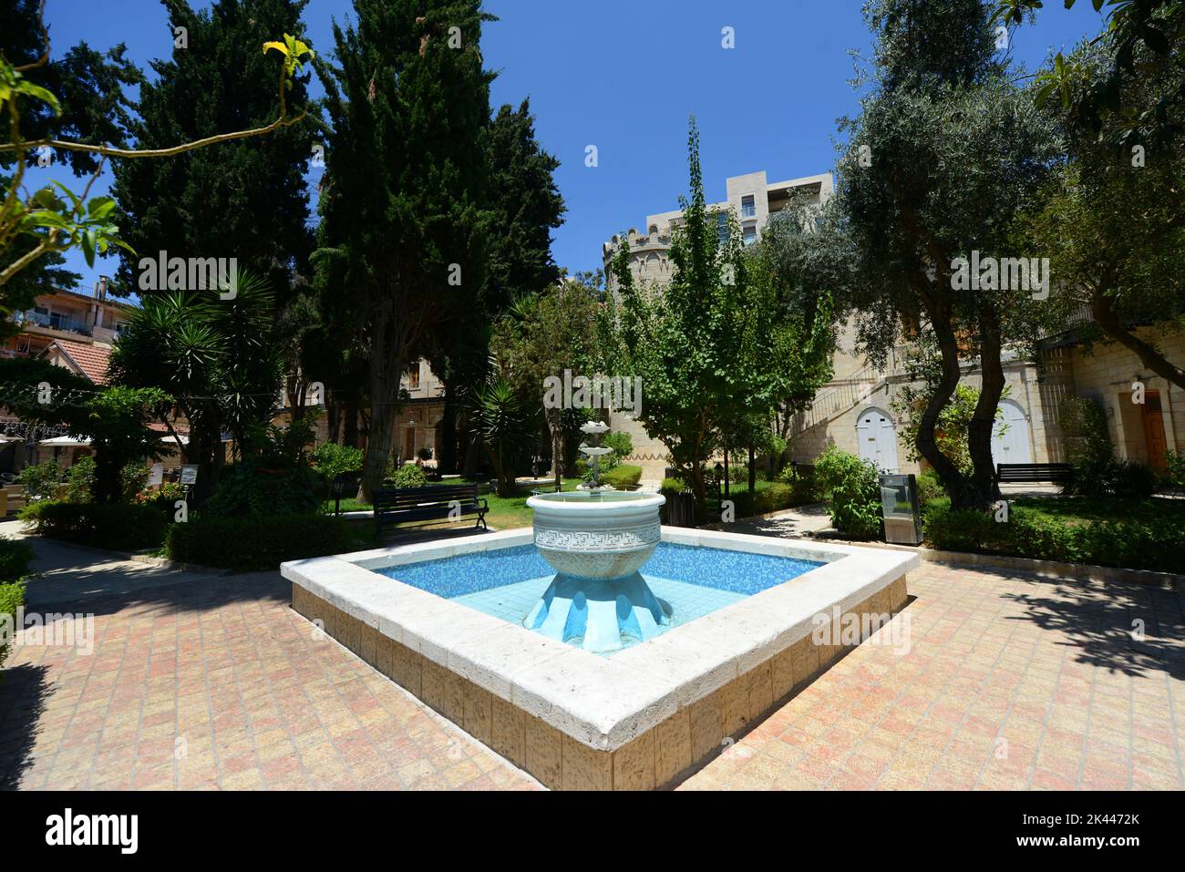 Sergei's Courtyard in the Russian compound in West Jerusalem, Israel ...