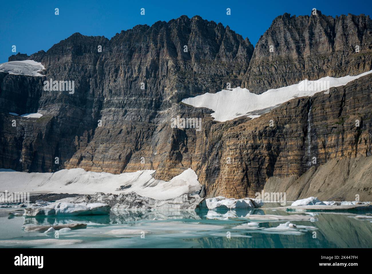 Scenic views of mountains and glaciers at glacier national park Stock ...