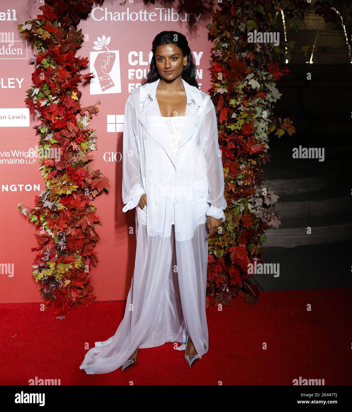 New York, United States. 29th Sep, 2022. Simone Ashley arrives on the ...