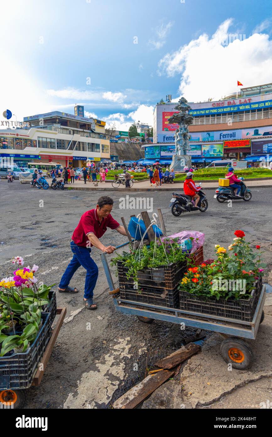 Cho Cay, Dalat Market, Dalat, Lam Dong Province, Vietnam Stock Photo ...