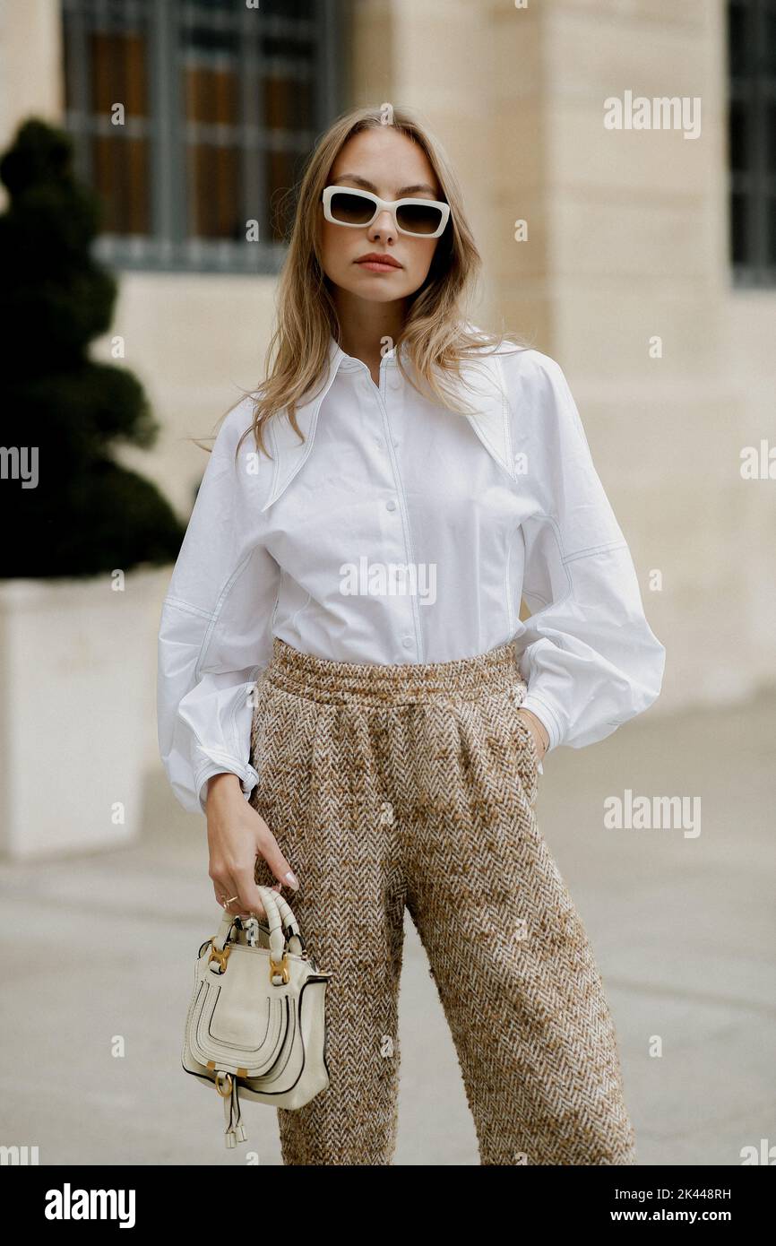 Paris, France, September 29, 2022. Street style, Anouchka Gauthier ...