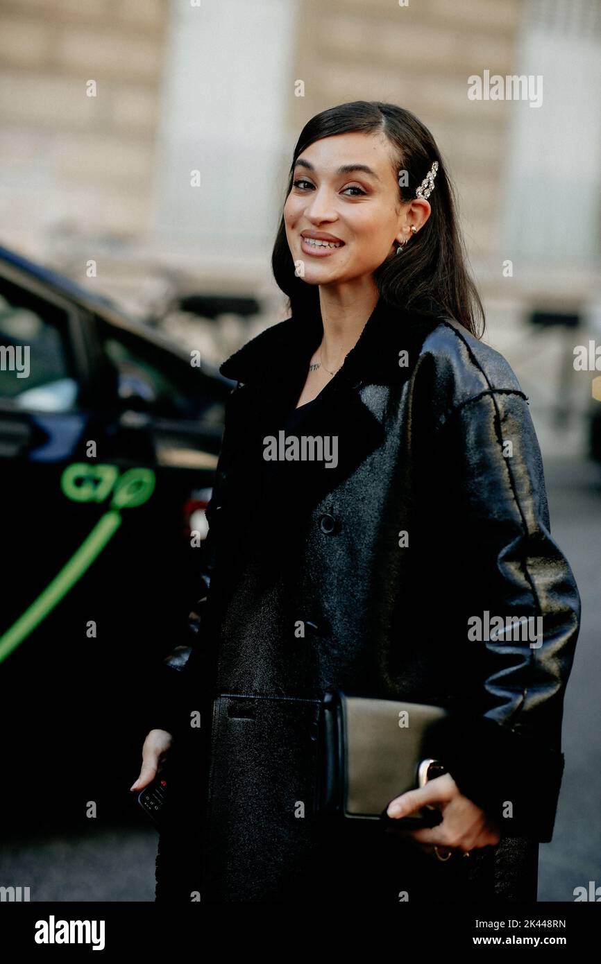 Paris, France, September 29, 2022. Street style, Camelia Jordana ...