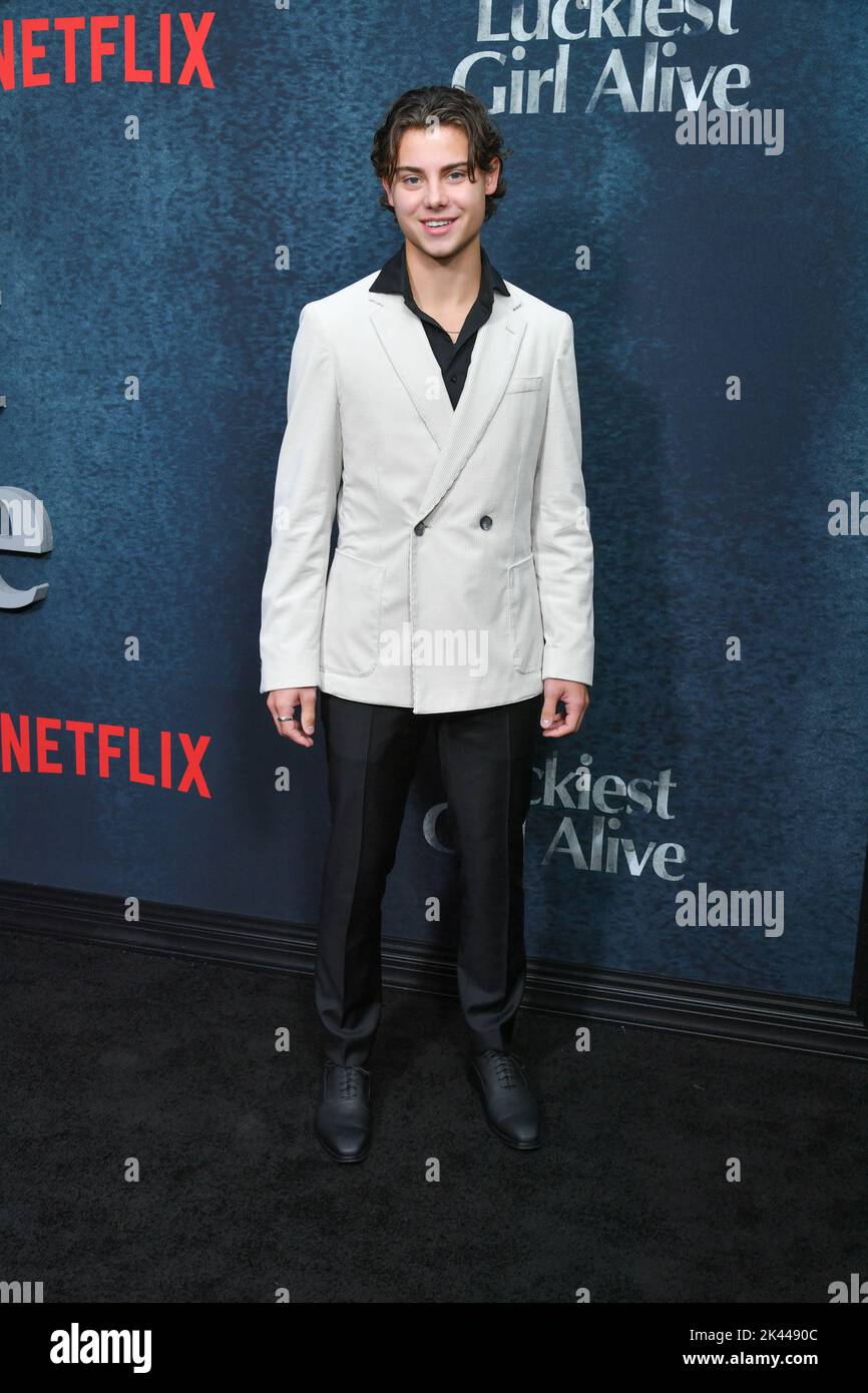Carson MacCormac attends Netflix's "Luckiest Girl Alive" premiere at ...