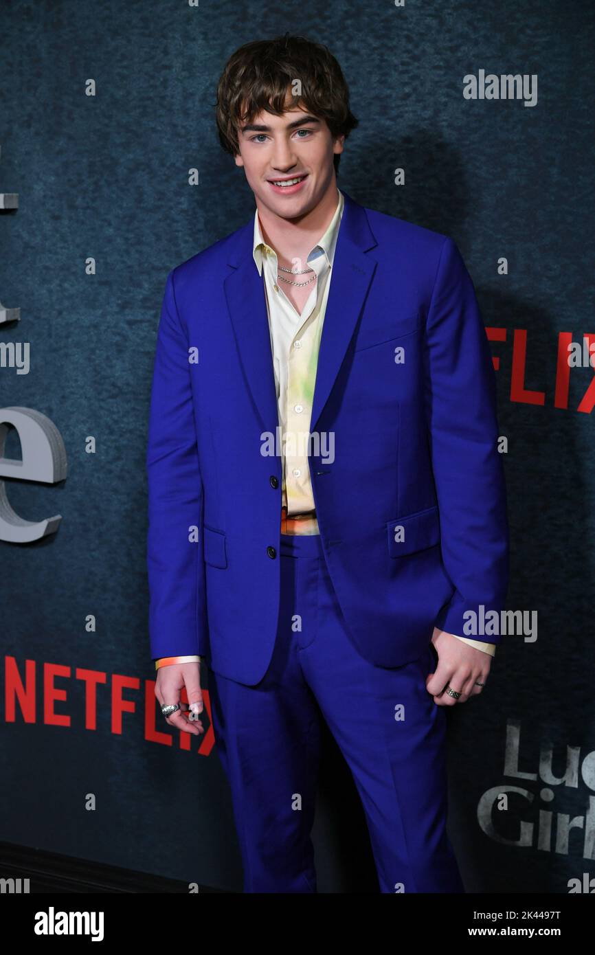 Isaac Kragten attends Netflix's "Luckiest Girl Alive" premiere at Paris ...