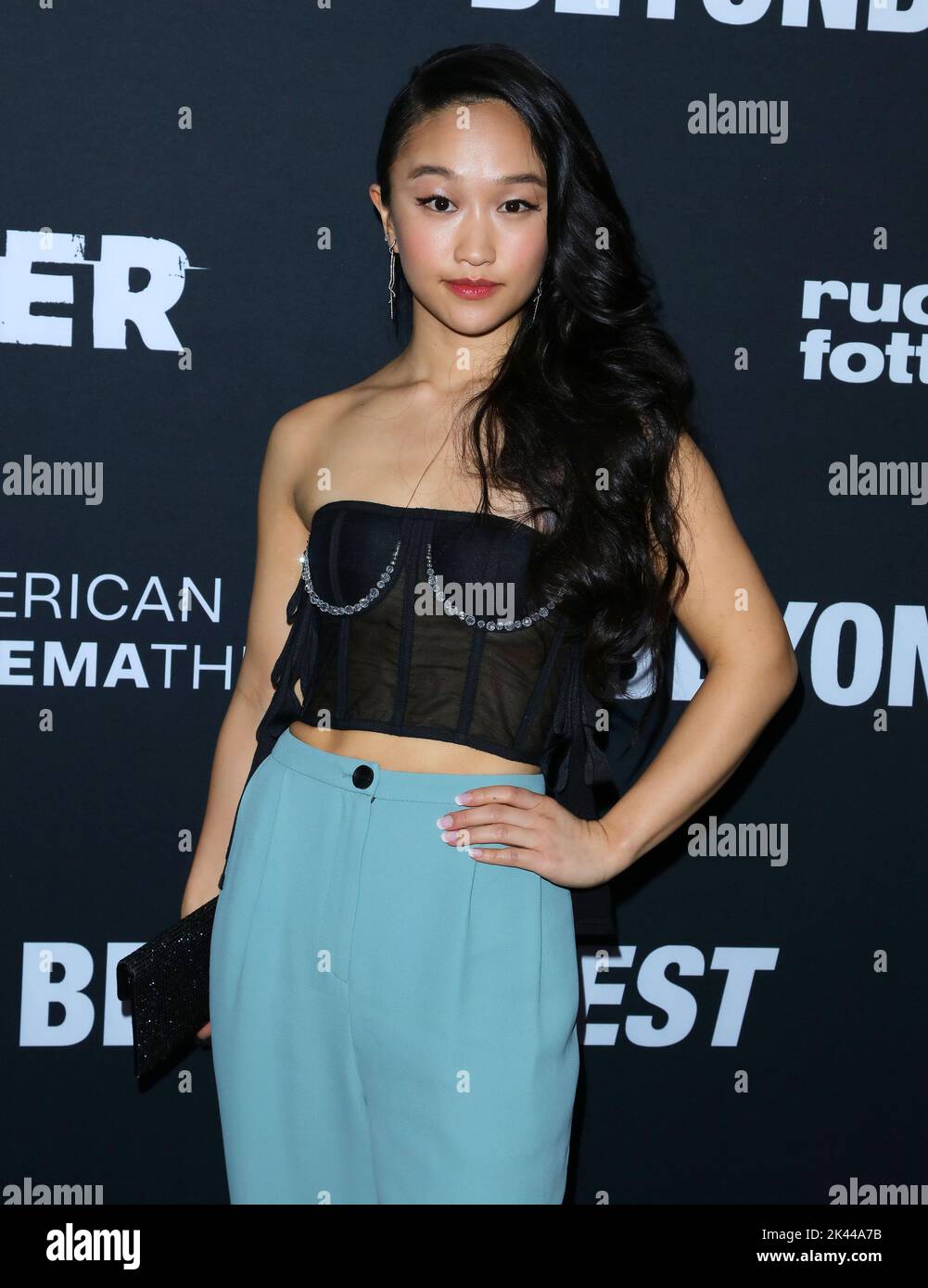 Santa Monica, USA. 29th Sep, 2022. Cathy Ang arrives at The World ...