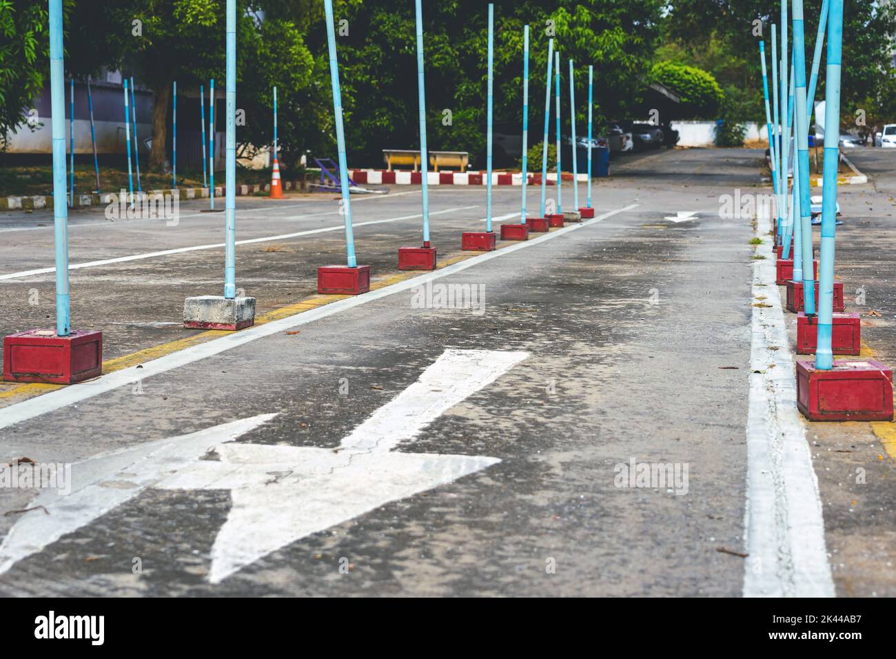 Driving test and training area with simulate test for driving license ...