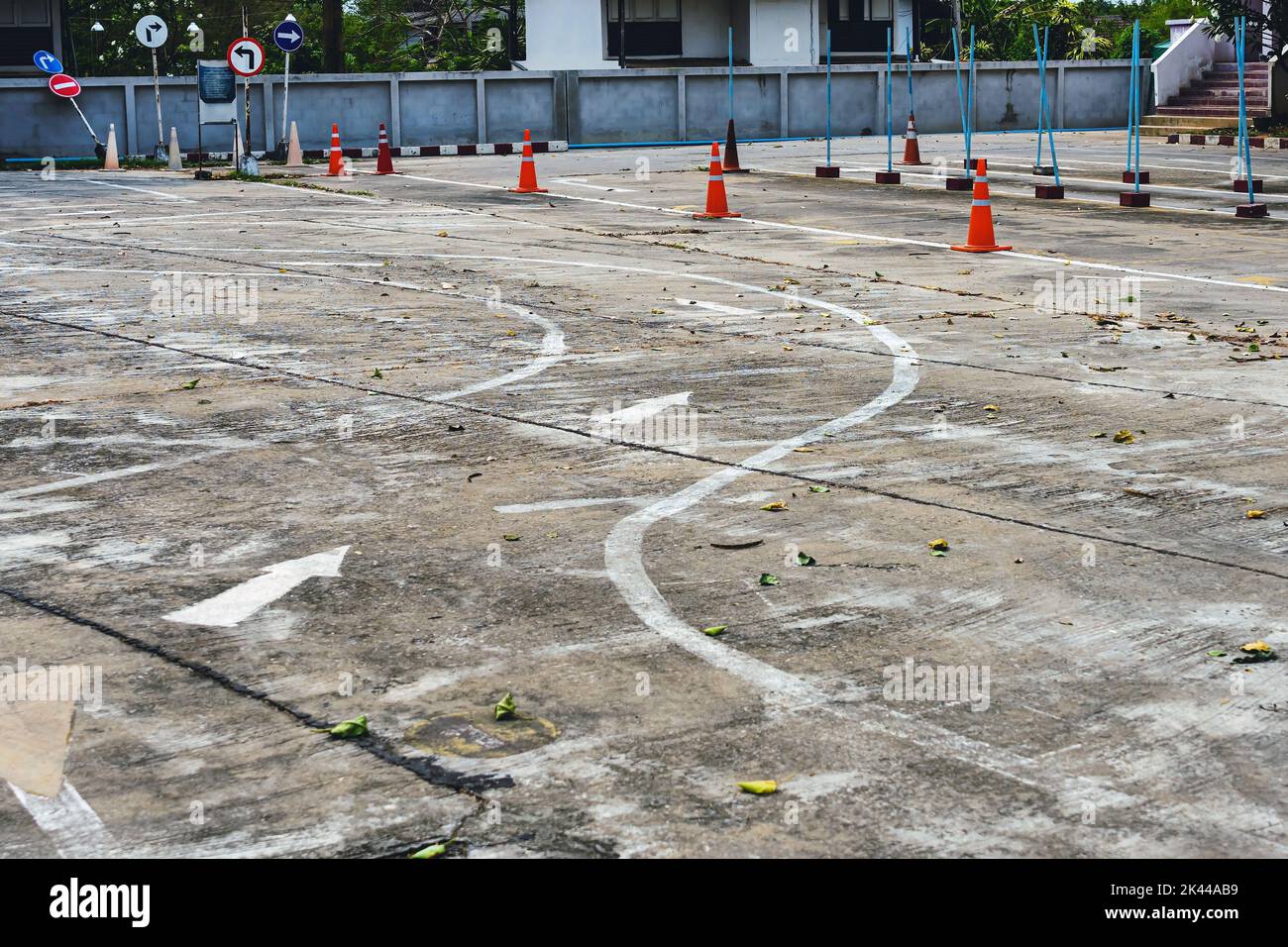 Driving test and training area with simulate test for driving license ...