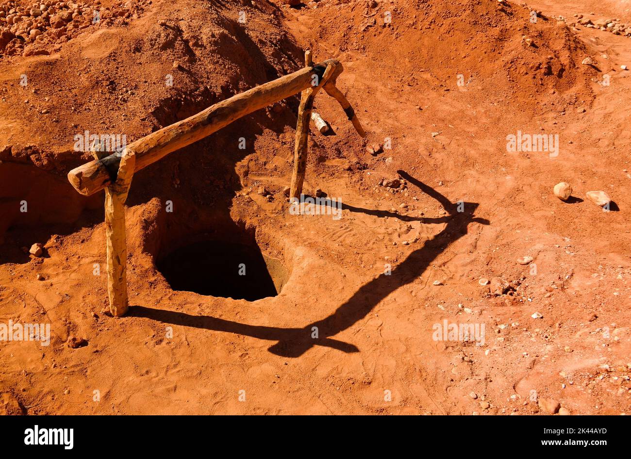 Mining of gems, gold and sapphires at Ilakaka Ihosy District, Ihorombe ...