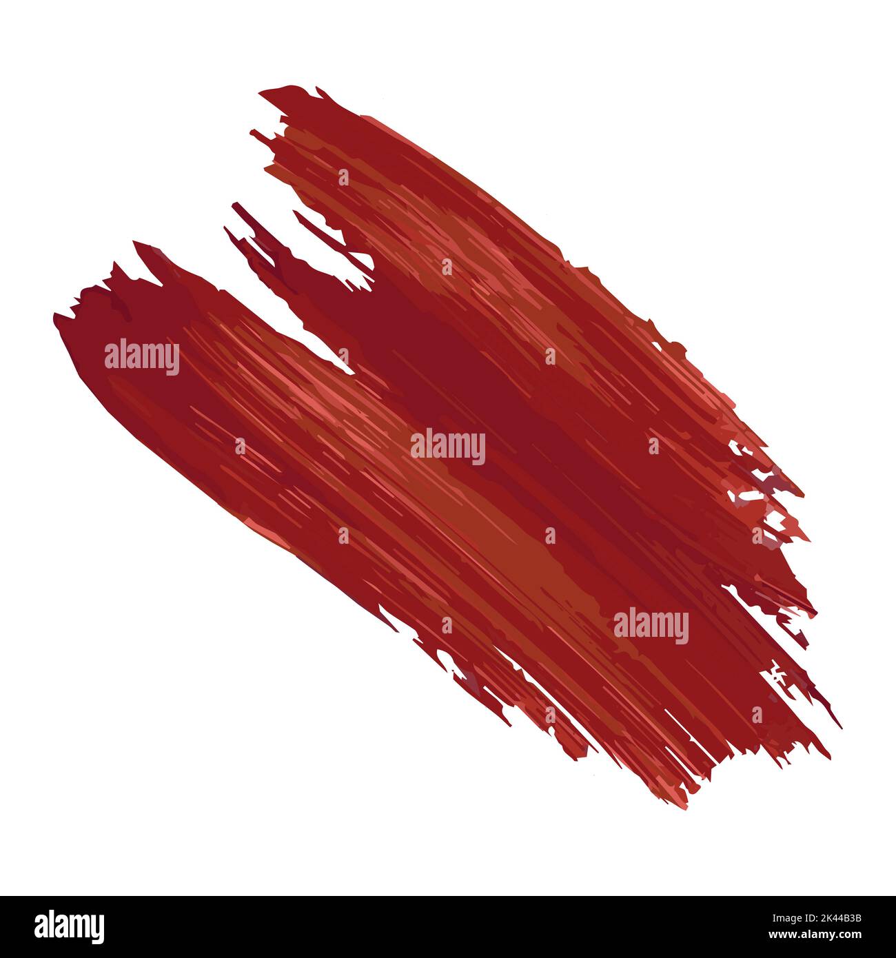 Vector design texture of acrylic paint with a red brush stroke ...