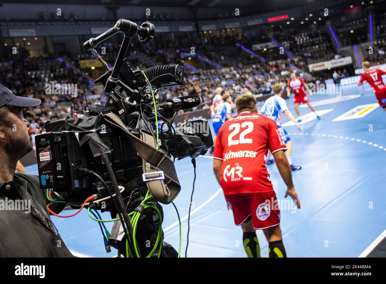 Stuttgart, Germany. 29th Sep, 2022. Handball: Bundesliga, TVB Stuttgart ...