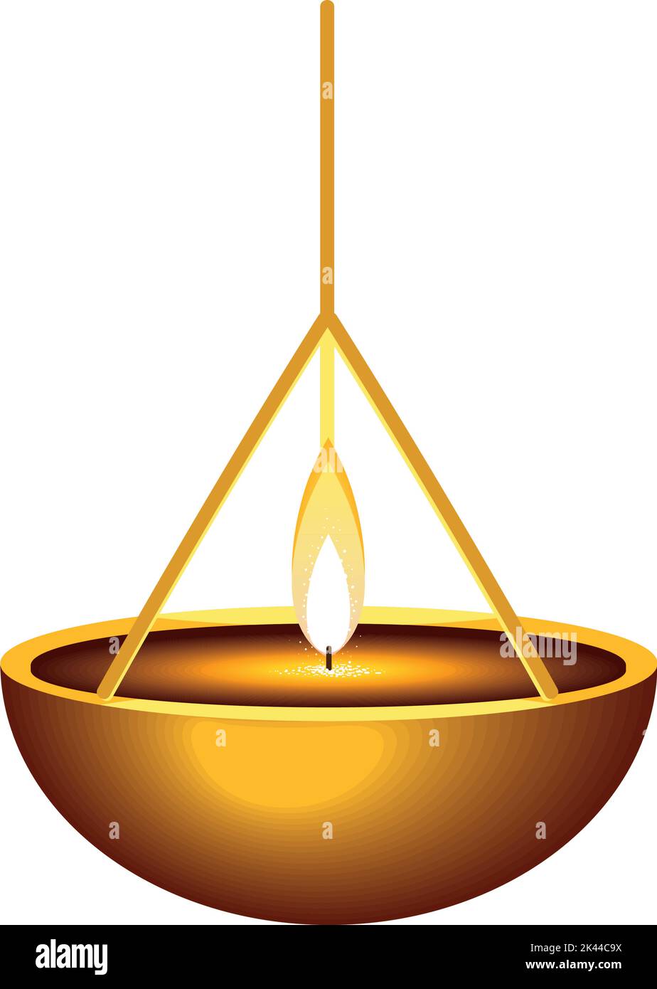 Hanging diya lamp on Stock Vector Images - Alamy