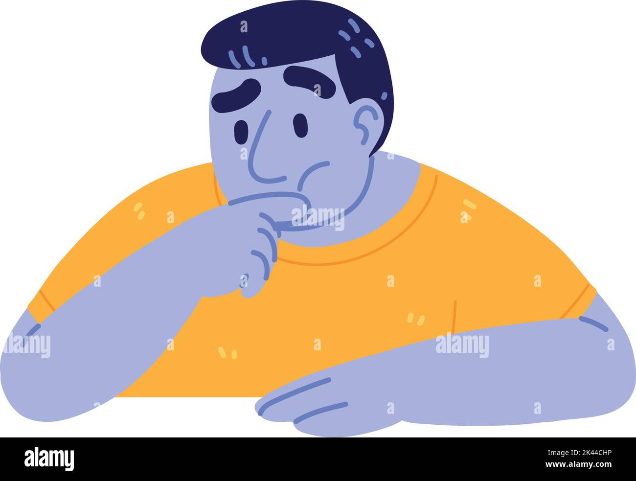 man think and difficult choice Stock Vector Image & Art - Alamy