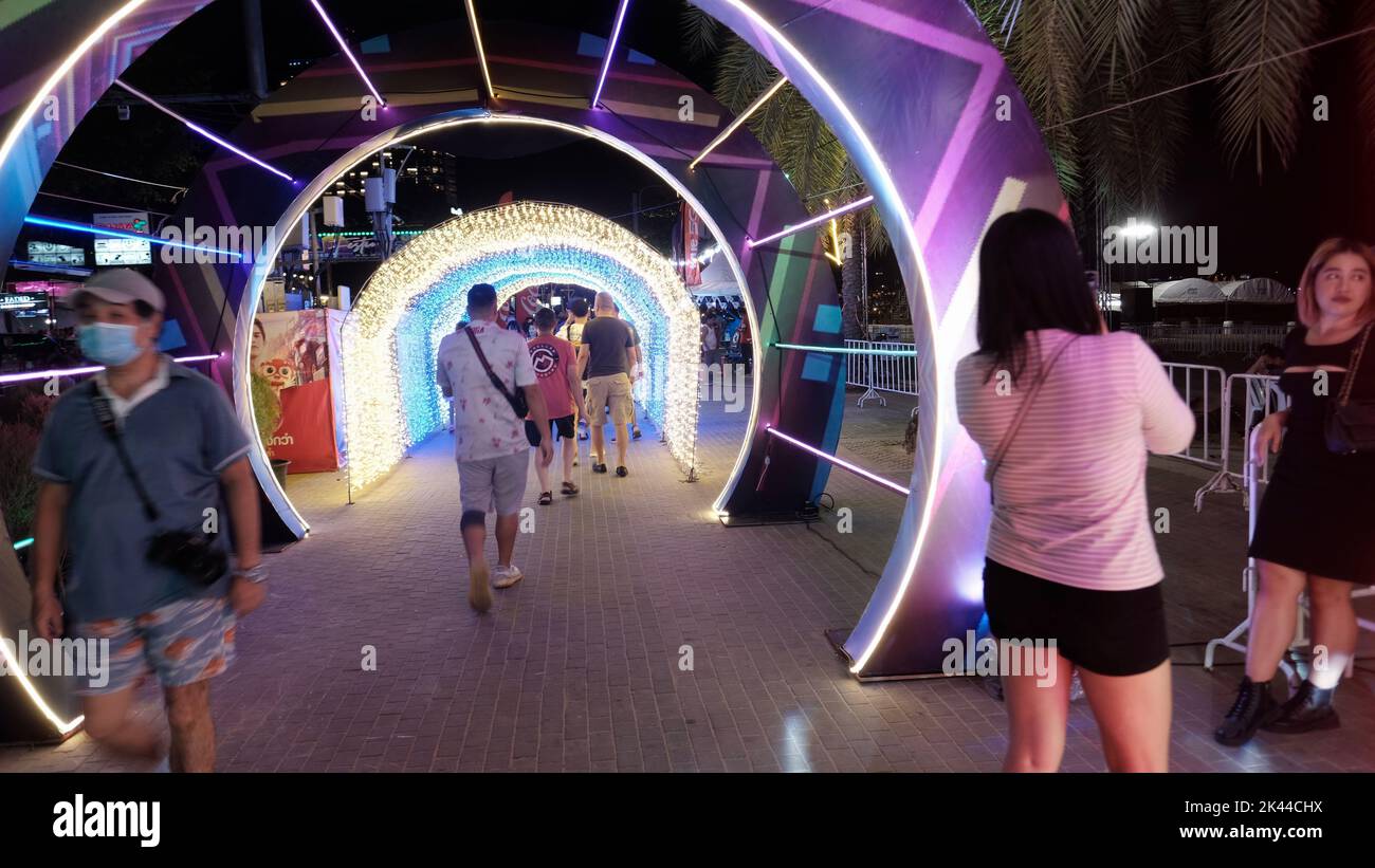 Let's Glow Together Night Parade event on Beach Road in Pattaya ...