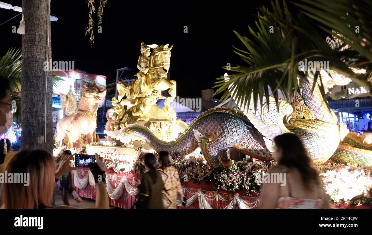 Let's Glow Together Night Parade event on Beach Road in Pattaya ...