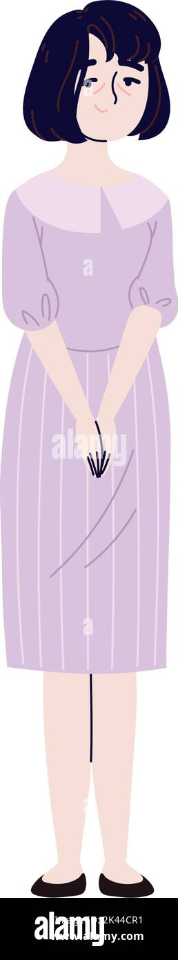 korean woman character Stock Vector Image & Art - Alamy