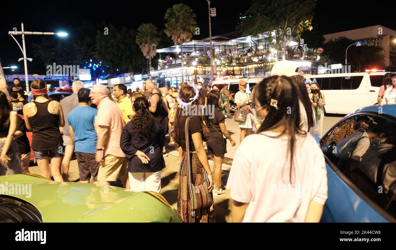 Let's Glow Together Night Parade event on Beach Road in Pattaya ...